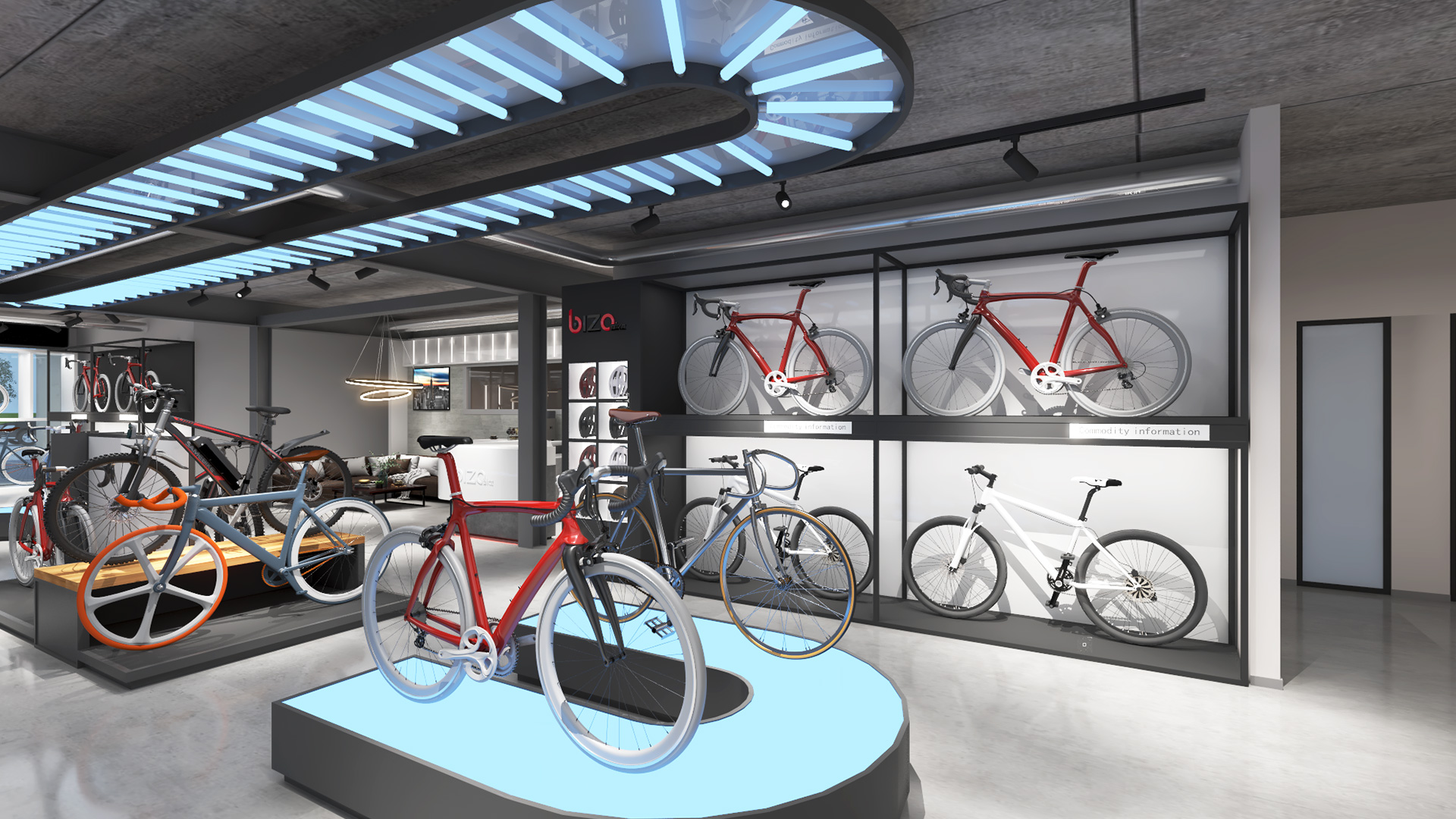 Bizobike Bike Store Design and Shopfitting Manufacturing