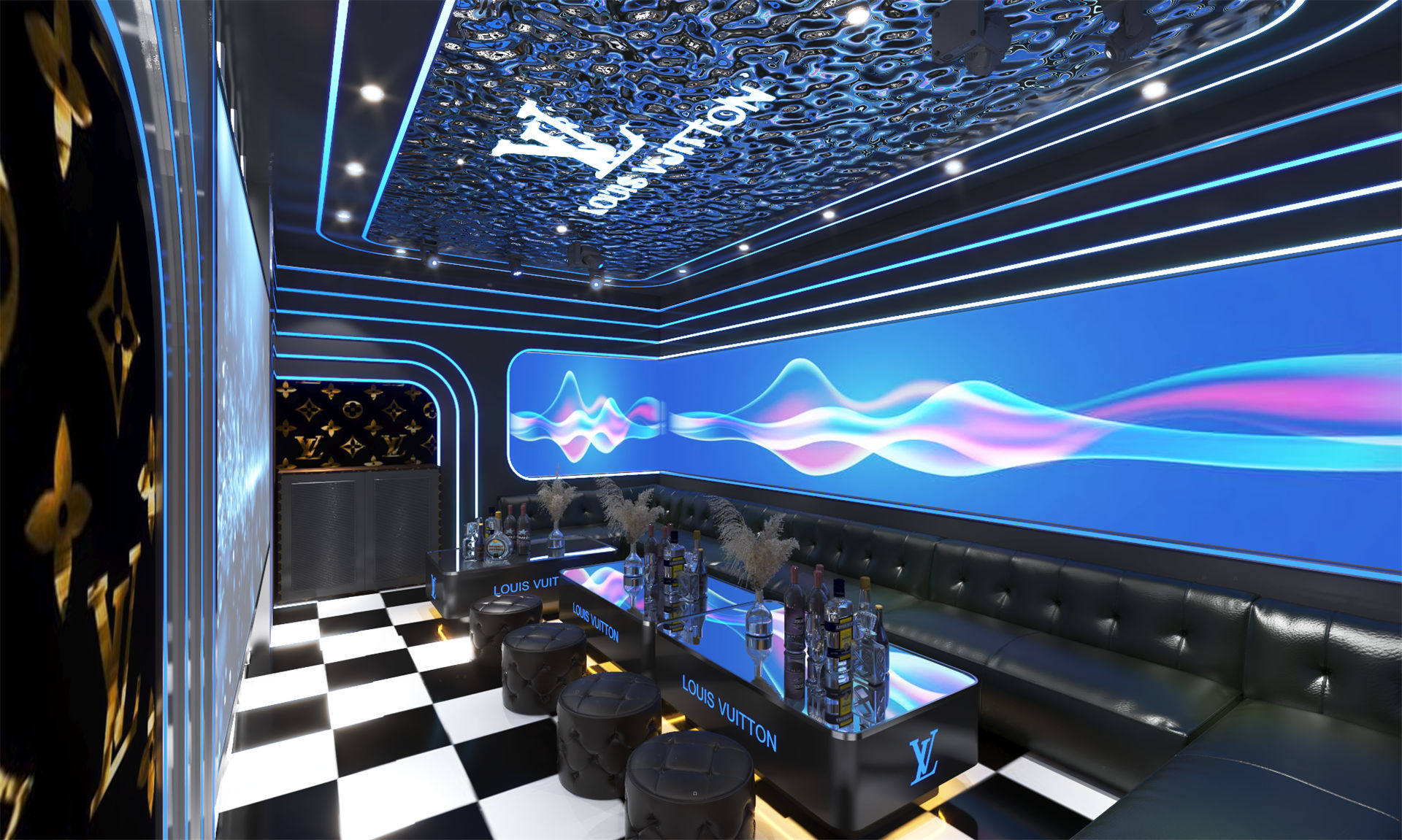 Service de conception KTV Sing Sing Bar