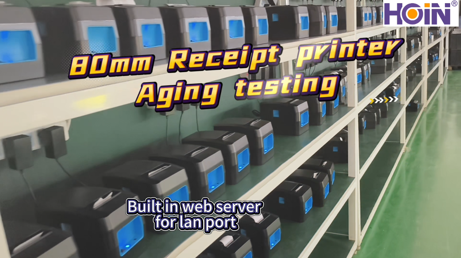 چاپگر حرارتی 80 میلی متری Hoin HOP-E804 کارخانه خط تست پیری | HOIN