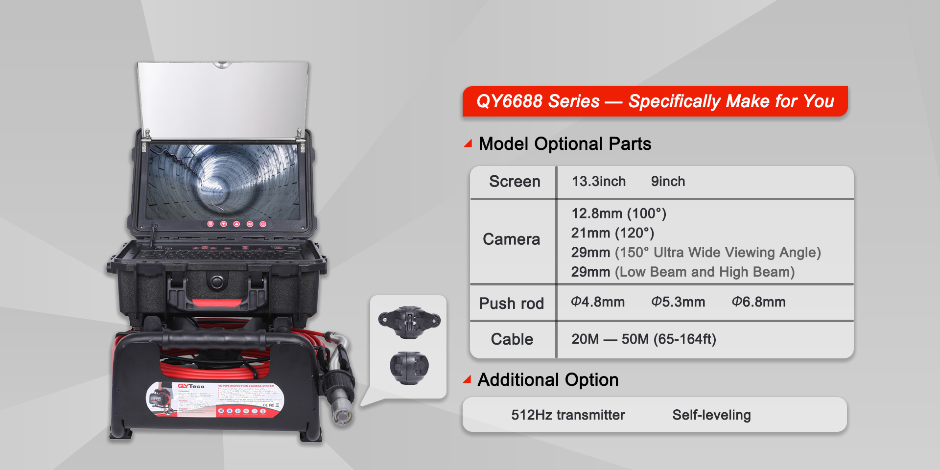 Inspection Cameras, Sewer Drain Cameras Manufacturer & Supplier | QYTeco