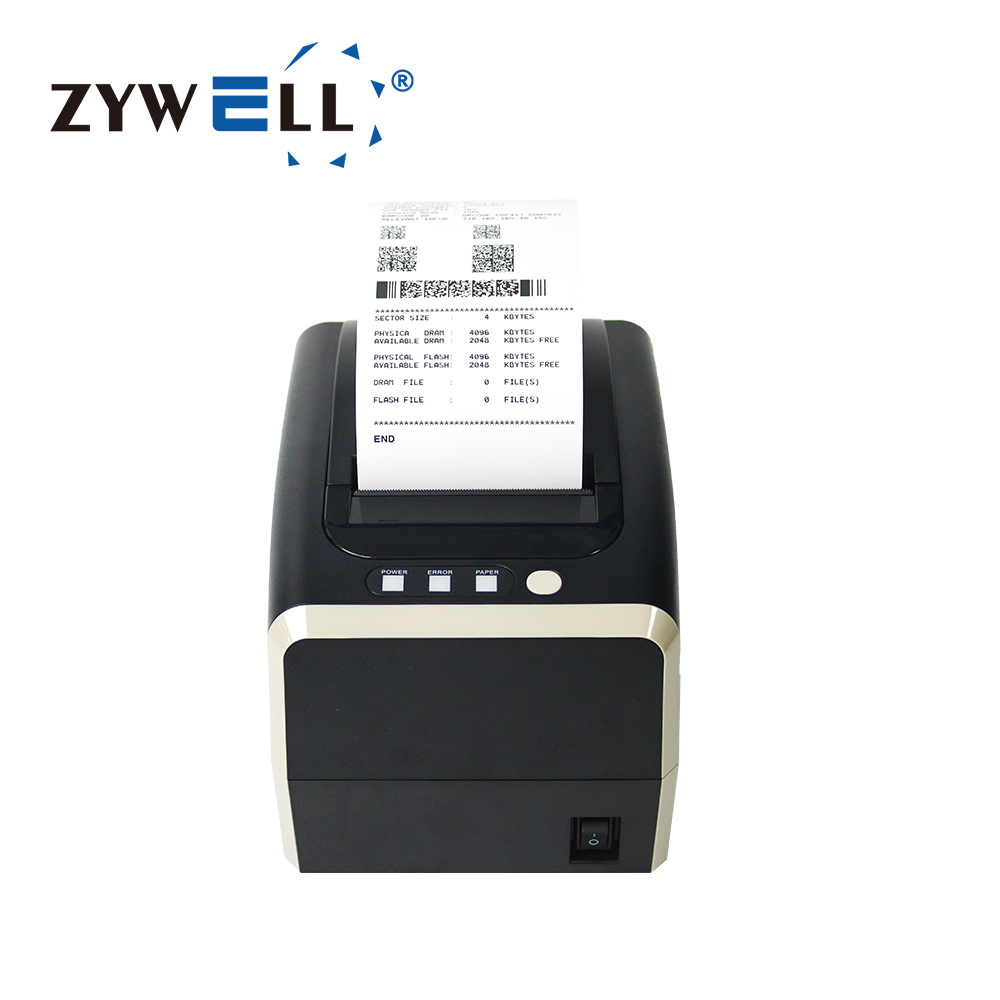 ZY-3311 80mm Thermal Linerless Printer - Matte Black Design - Versatile ...