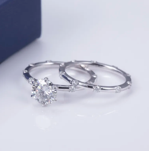 Messi Jewelry - Messi Jewelry MSE-571 14k solid gold lab diamond drop ...