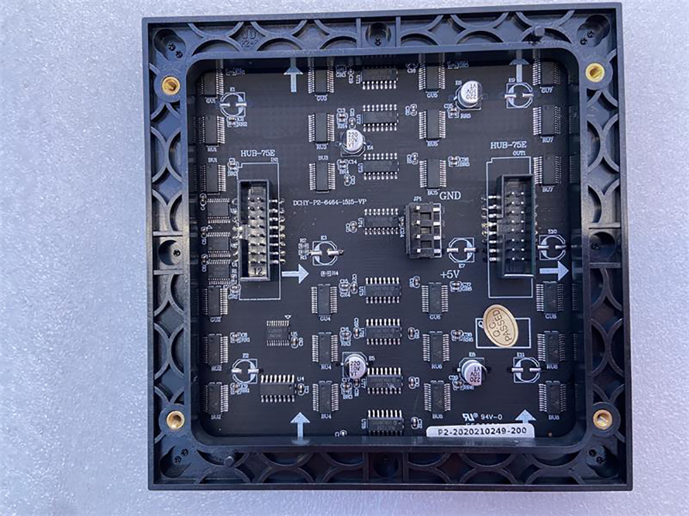 โมดูล LED P2 ในร่มคุณภาพ 128x128 มม. แผงโมดูลจอแสดงผล LED เมทริกซ์หน้า ...