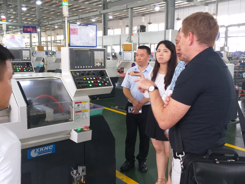 German customers visit our workshop