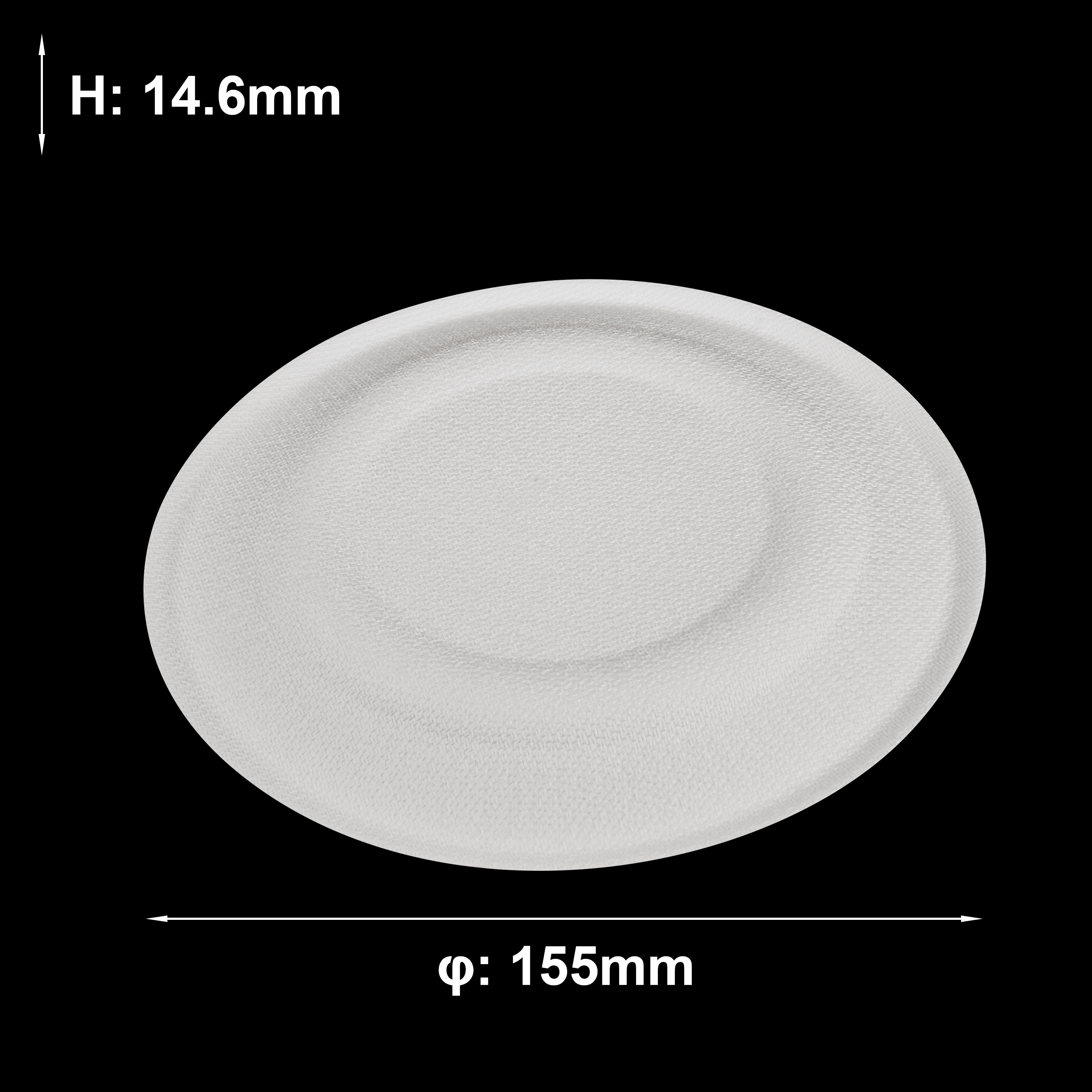 Bagasse Ribbed Plate 6 inch Compostable Biodegradable Disposable ...