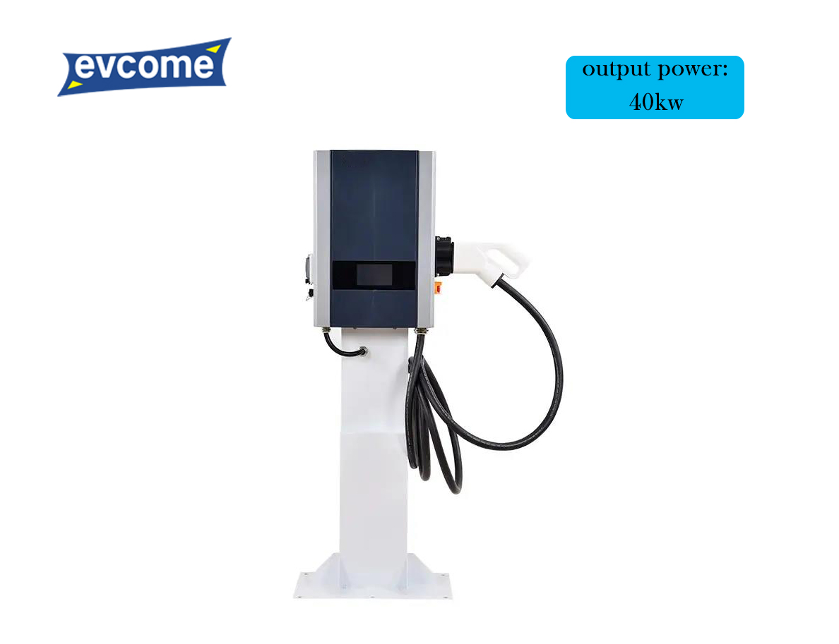 EVCOME DC Ev Charger Wall Box (40KW 380V 133A) OEM ODM With CCS1 CCS2 GBT CHAdeMo Plug ...