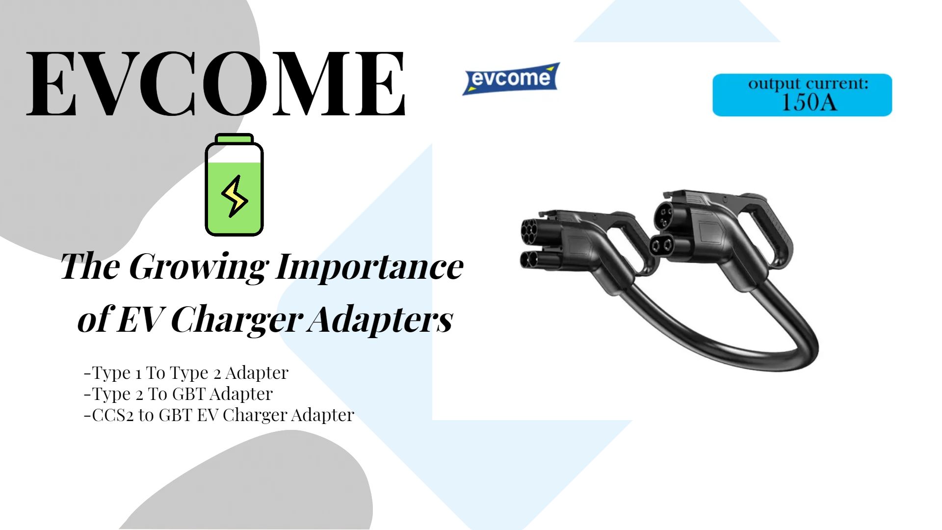The Growing Importance of EV Charger Adapters | evcome