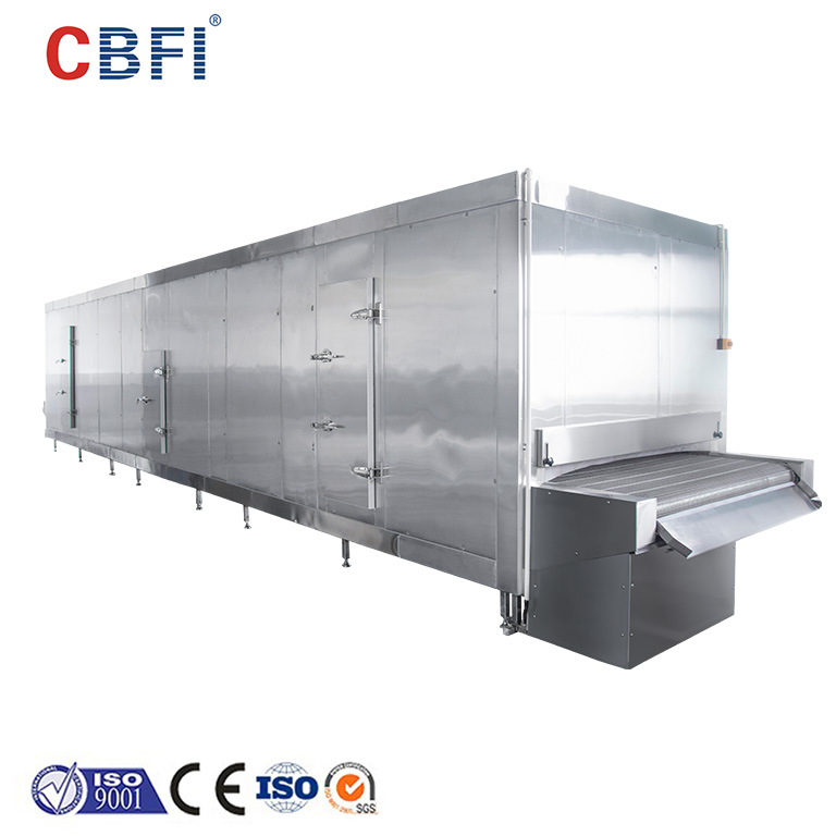 Stainless Steel Tunnel Freezer for Food Processing Industry