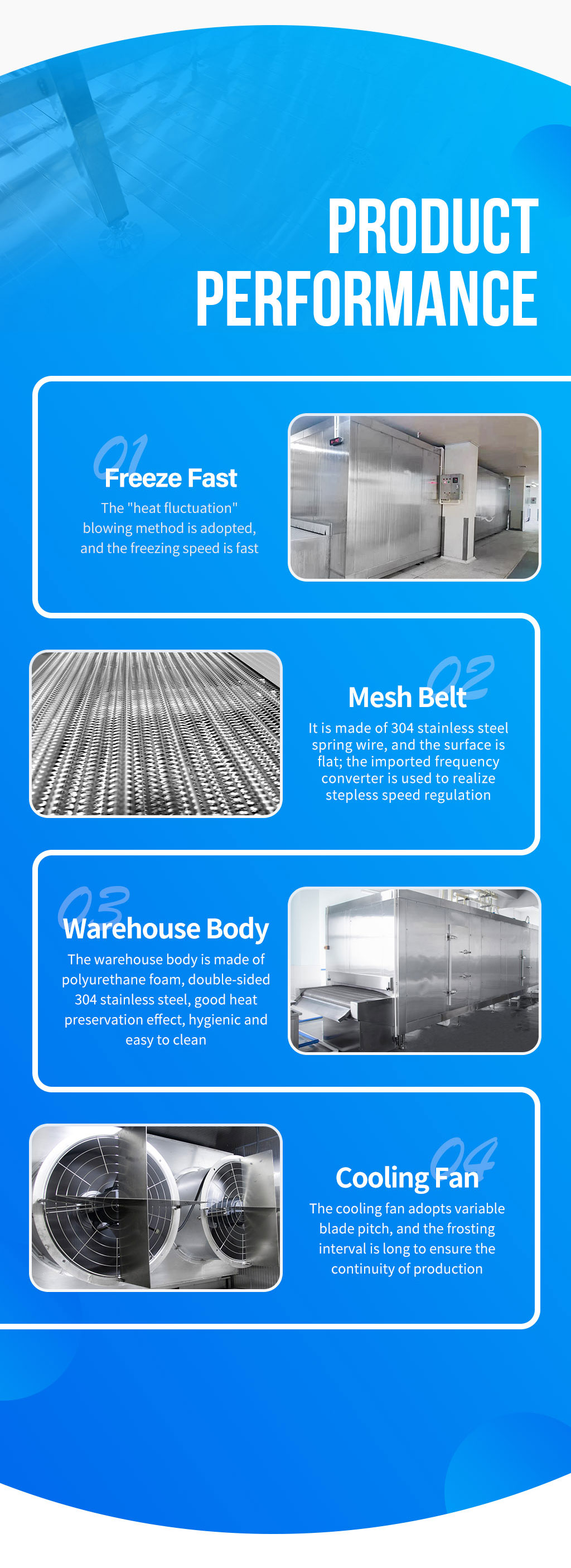 Quick Freezer For Food - Tunnel Freezer Freezer For Fish And Shrimp | CBFI