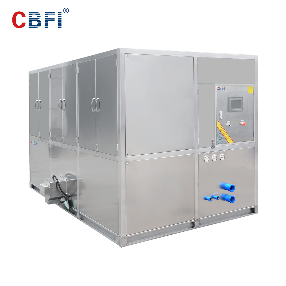 Guangzhou CBFI CV5000 Cube ice machine with semi auto packing ice bin-CBFI