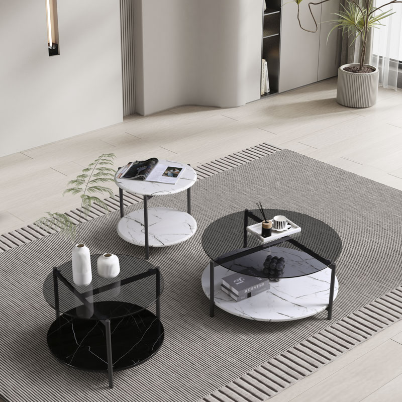 Customized Nano CJ-303 glass artificial marble coffee table | Nano ...