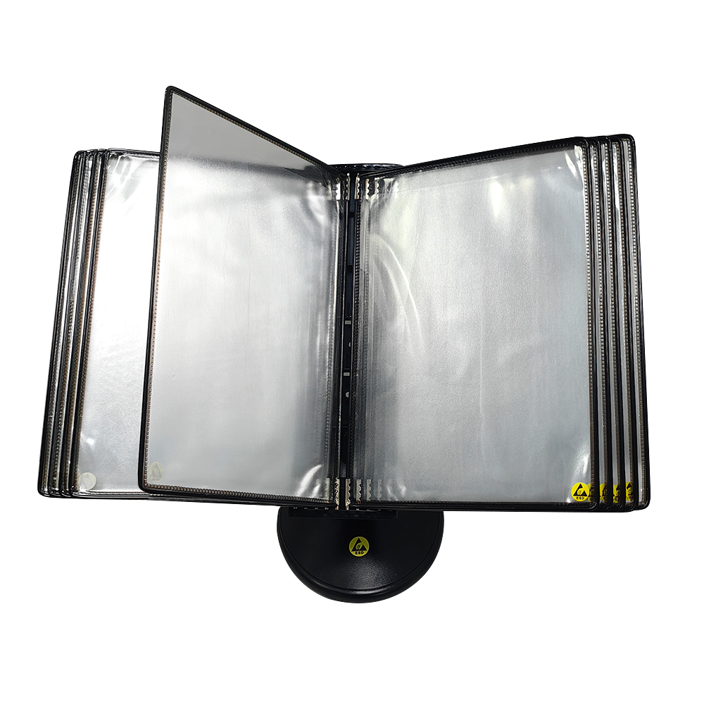 A4 Size Display Folder File Rack 10 Page ESD Anti-Static Wall Mounted ...