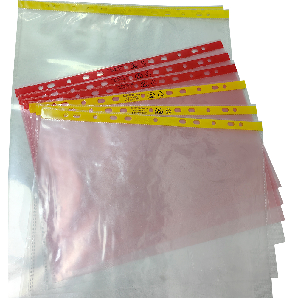 Cleanroom 11 Hole File Bag A4 A3 Dust-Free ESD Anti-Static Document Bag ...