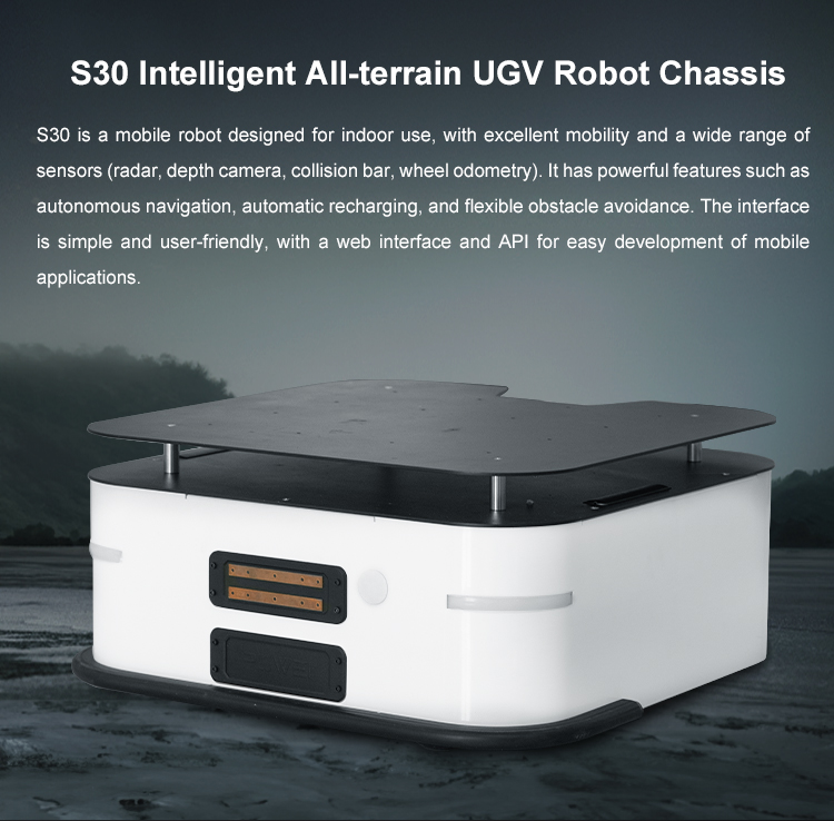 Foxtecgrobot S30 Factory Manufacturer Mobile Base Robot Autonomous Charging UGV Robot Chassis ...