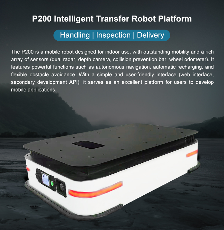 Foxtechrobot P200 handling delivery patrol ugv agv robot chassis platform | FOXTECHROBOT