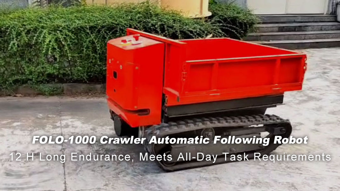 Foxtechrobot 1000KG High-Capacity Long-Endurance Crawler Automatic Following Robot | FOXTECHROBOT