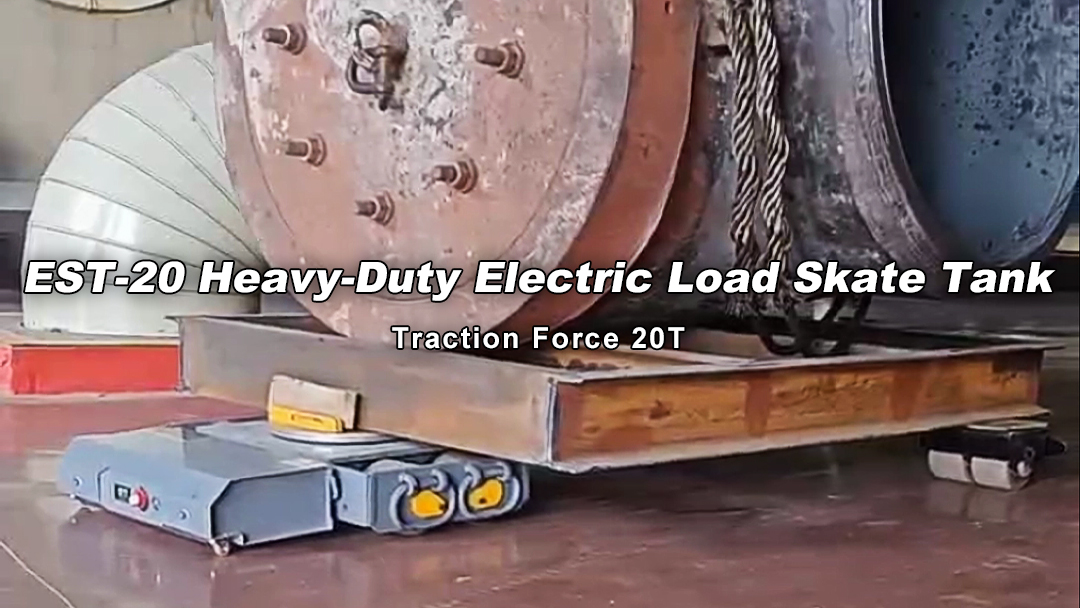 EST series 20-Ton 360° Rotational Heavy-Duty Electric Load Moving Skate ...