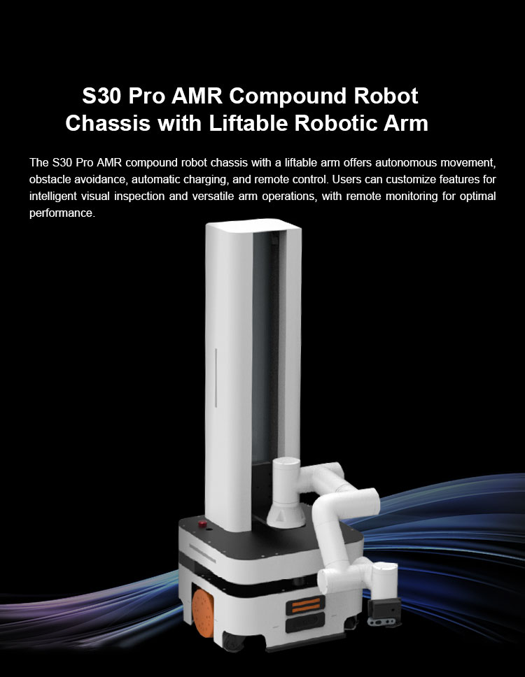 S30 Pro AMR Compound Robot Chassis with Liftable Robotic Arm | FOXTECH ...