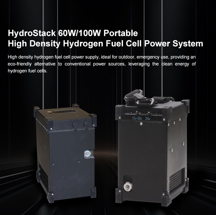 HydroStack 60W/100W Portable High Density Hydrogen Fuel Cell Power ...