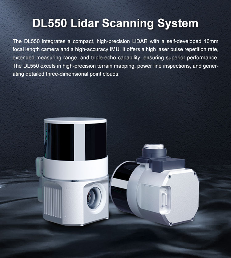 DL550 Lidar Scanning System - High-Precision LiDAR for Terrain Mapping ...