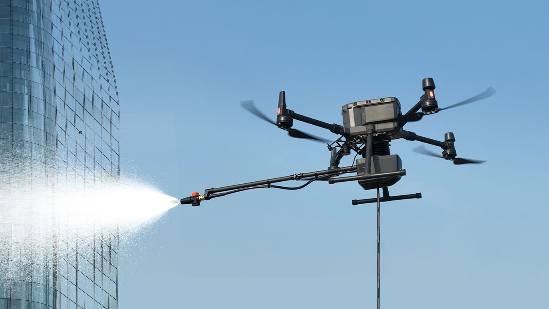 DJI Drone Cleaning System | High-Pressure Aerial Cleaning Solutions