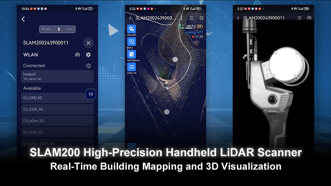 SLAM200 High-Precision Handheld Imaging LiDAR Scanner for 3D Mapping ...