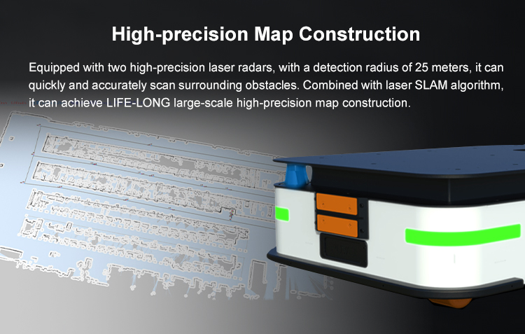 Foxtechrobot P500 handling delivery patrol ugv agv robot chassis ...