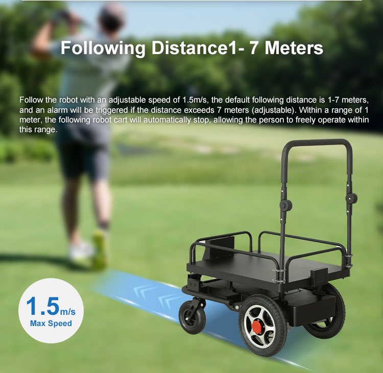 FOLO-200 Heavy Duty 100KG Four-wheel Cargo Trolley Automatic Human ...