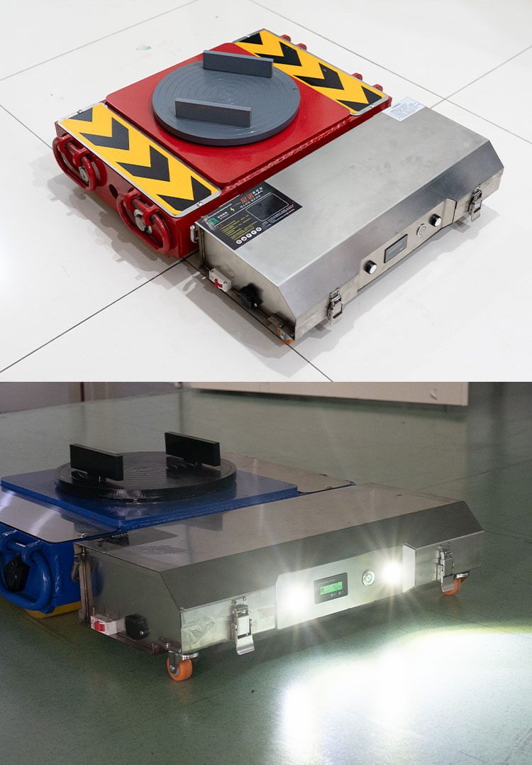 EST series 20-Ton 360° Rotational Heavy-Duty Electric Load Moving Skate ...