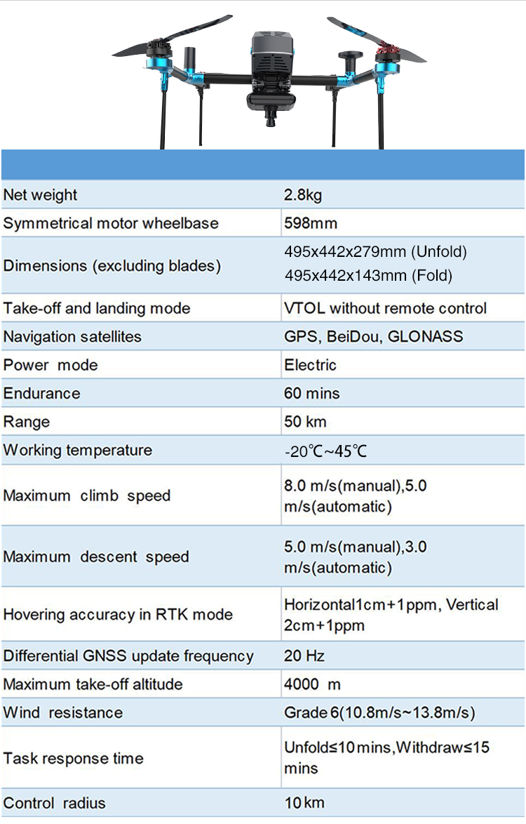 FOXTECHROBOT - E2000s Electric Lidar Mapping Survey Surveillance Reconnaissance Long Range ...