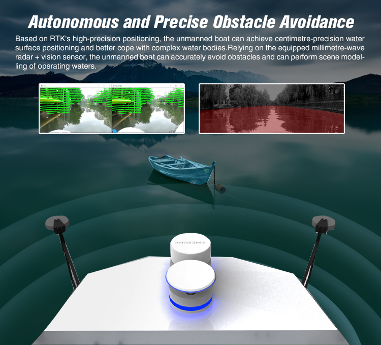Foxtechrobot USV SMURF50 Water Pollution Monitoring RC Boat For Lake ...