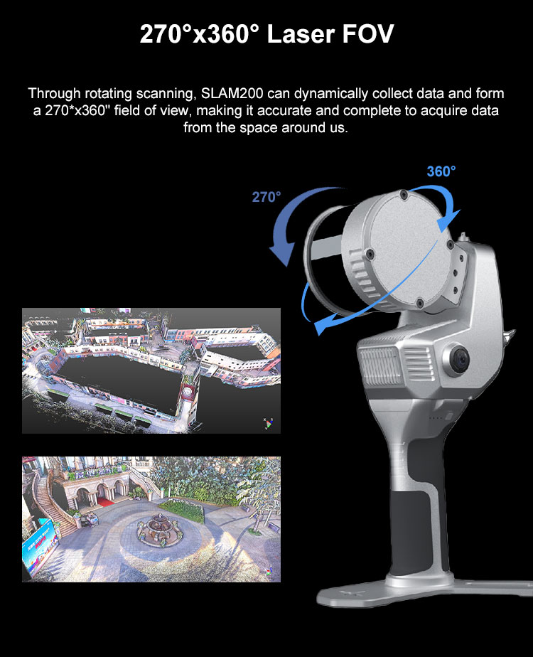 SLAM200 High-Precision Handheld Imaging LiDAR Scanner for 3D Mapping ...