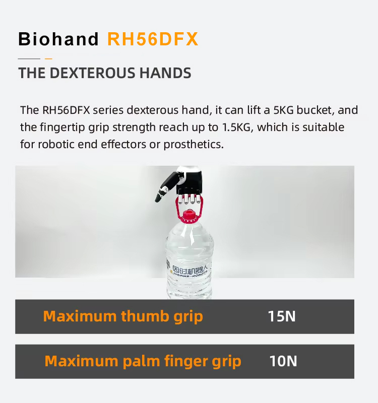 Biohand RH56DFX Intelligent Bionic Robot Hand High-Precision Dexterous ...