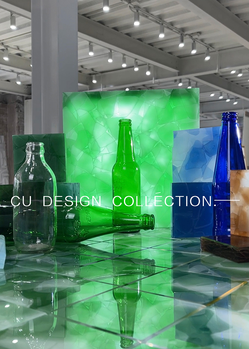 Jade glass art glass used for interior and exterior decoration