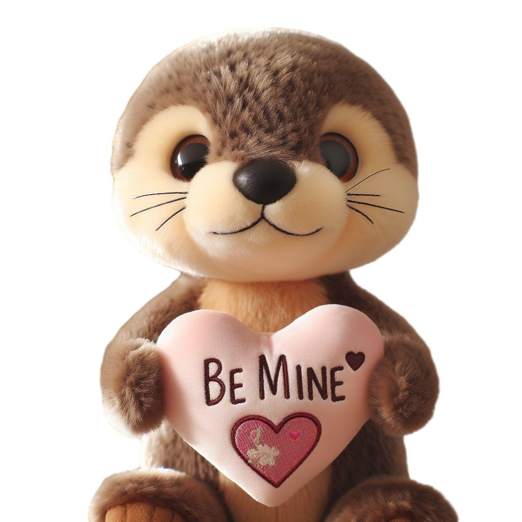 Kawaii Stuffed Animal Toys Plush Custom Valentine Plush Toy Plush Otter ...