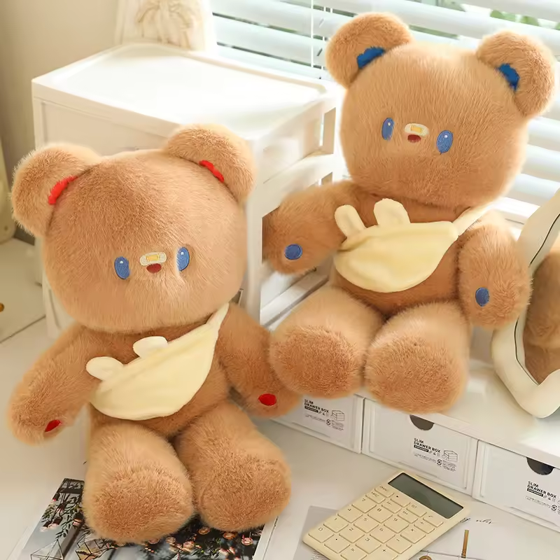 New Cute Design Stuffed Animal Toy Rabbit Bib Bear Lovely Plush Doll ...