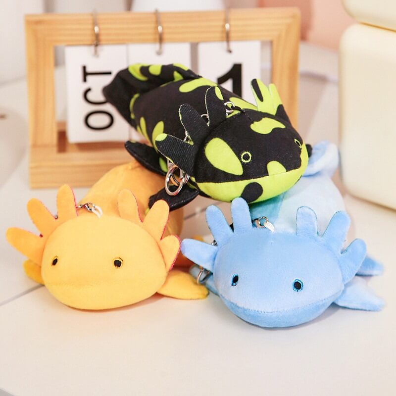 IN STOCK 23cm 6 Colors Long Axolotl Plush As Decorative Kawaii Cute ...