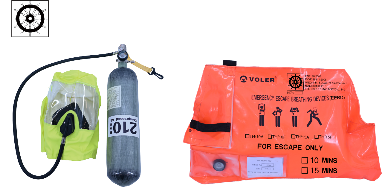 Quality best selling ELSA EEBD Emergency escape breathing apparatus ...