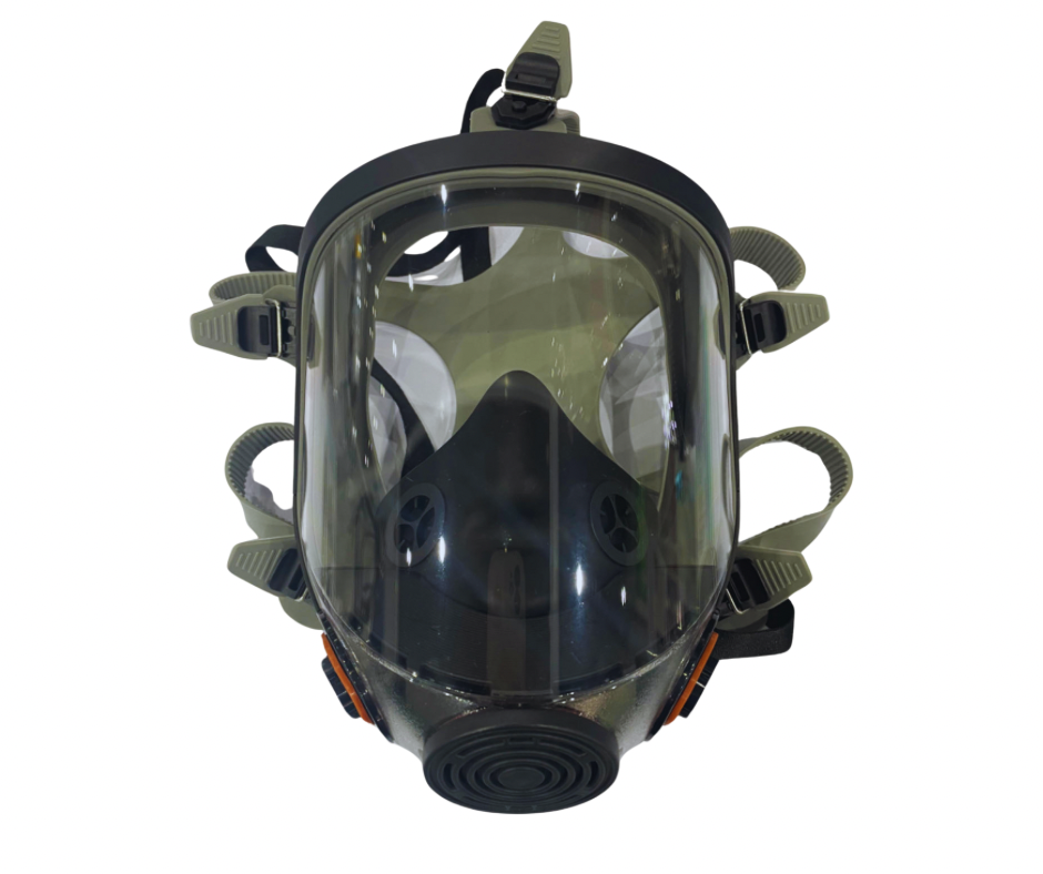 Quality Newest gas mask design with wide field and scratch-resistant ...