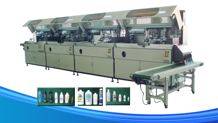 Full Automatic Cylindrical Screen Printing Machine for Round Plastic Bottle