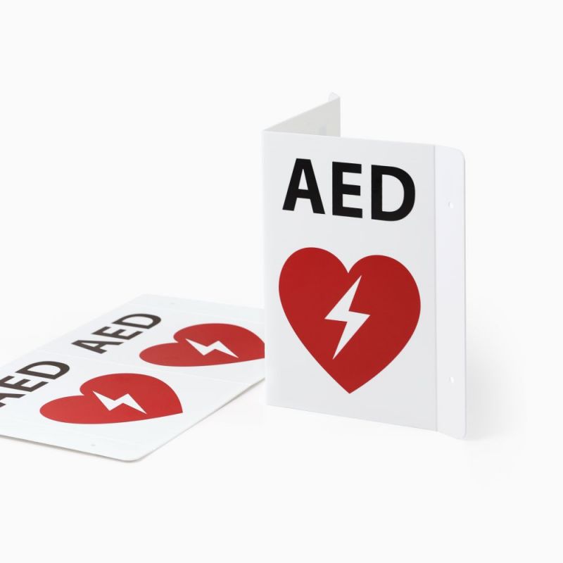 AED Plastic Signs | Foldable Type | WAP
