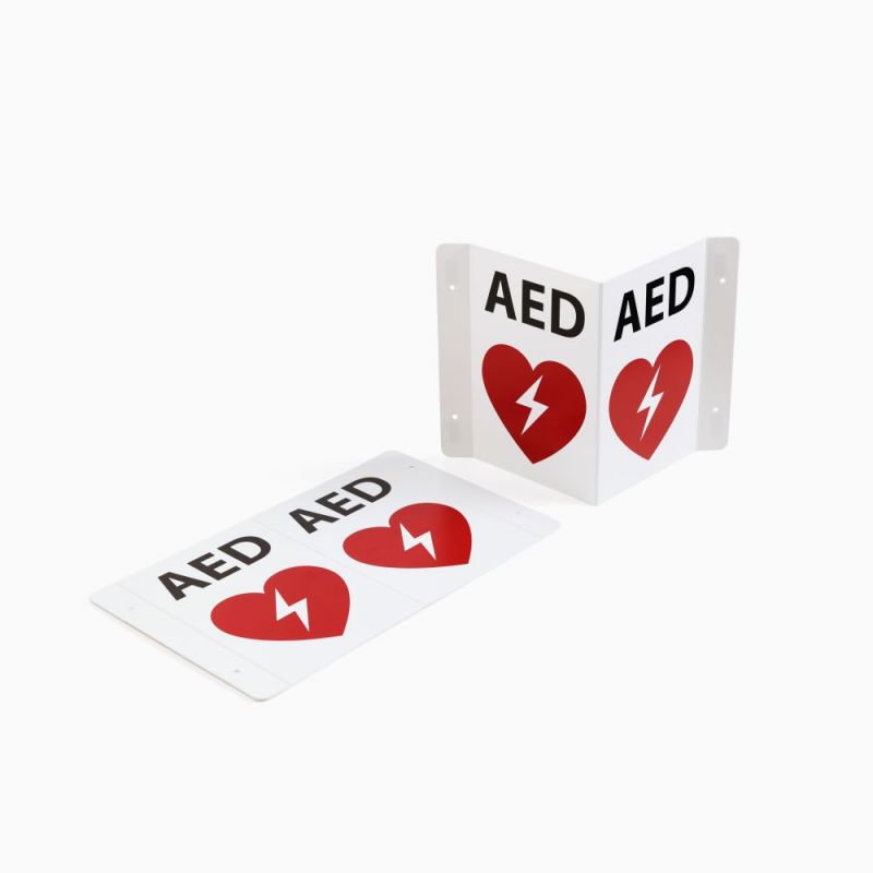 AED Plastic Signs | Foldable Type | WAP