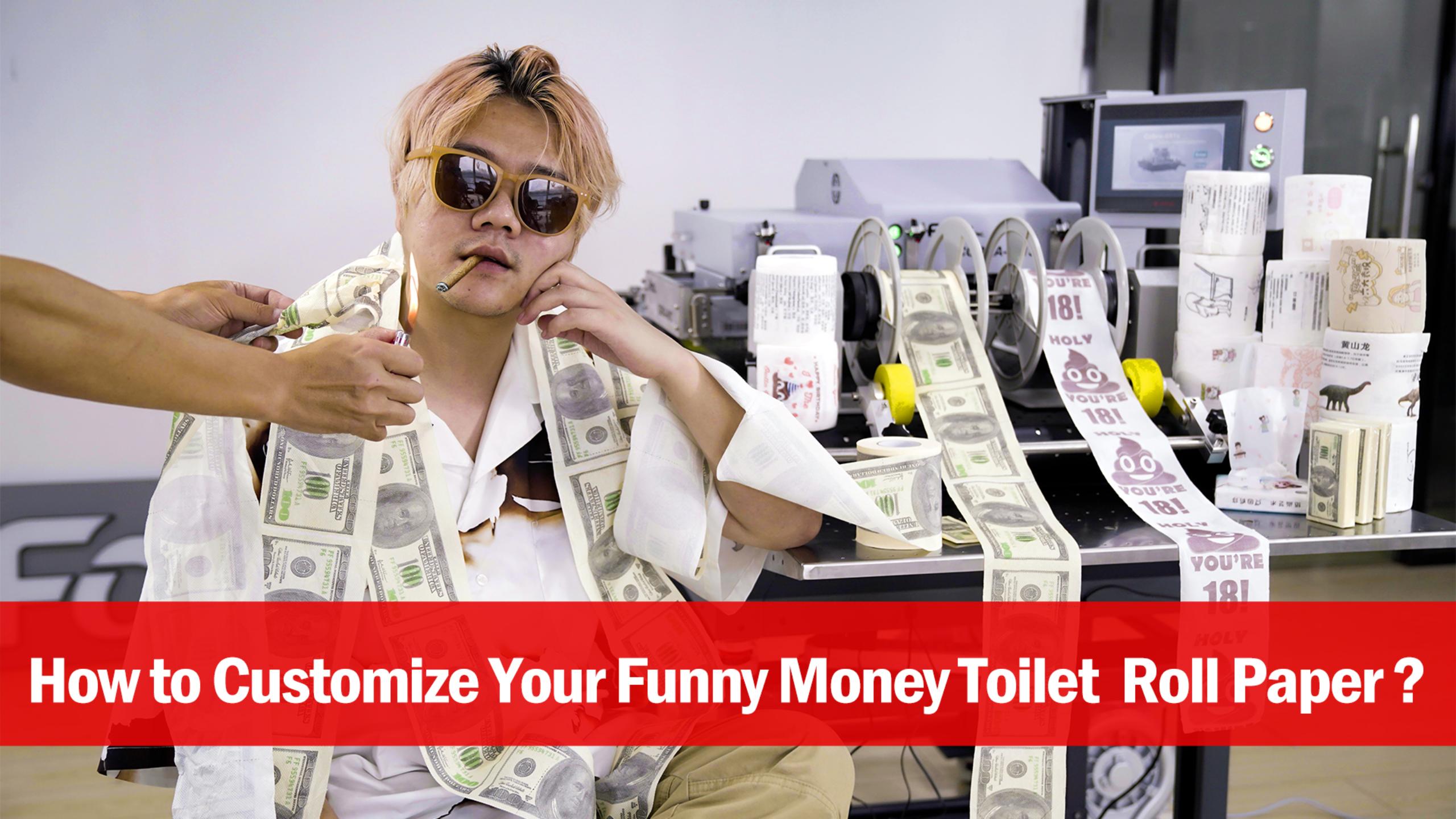 Customize Magical Funny Money Toilet Roll Paper Tissue Napkin Printer ...