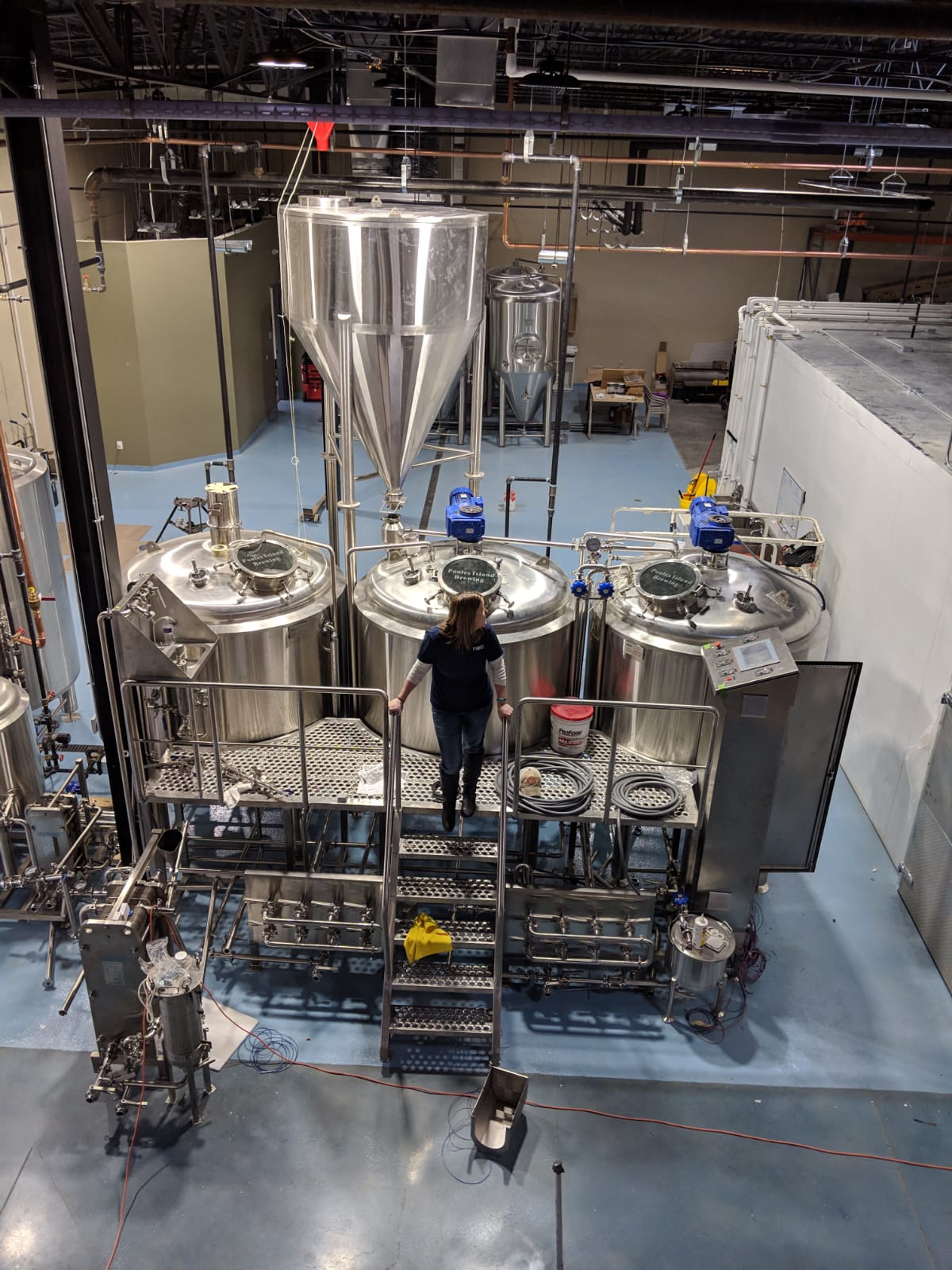 15bbl complete brewing equipment made by NFE is used in MD,USA