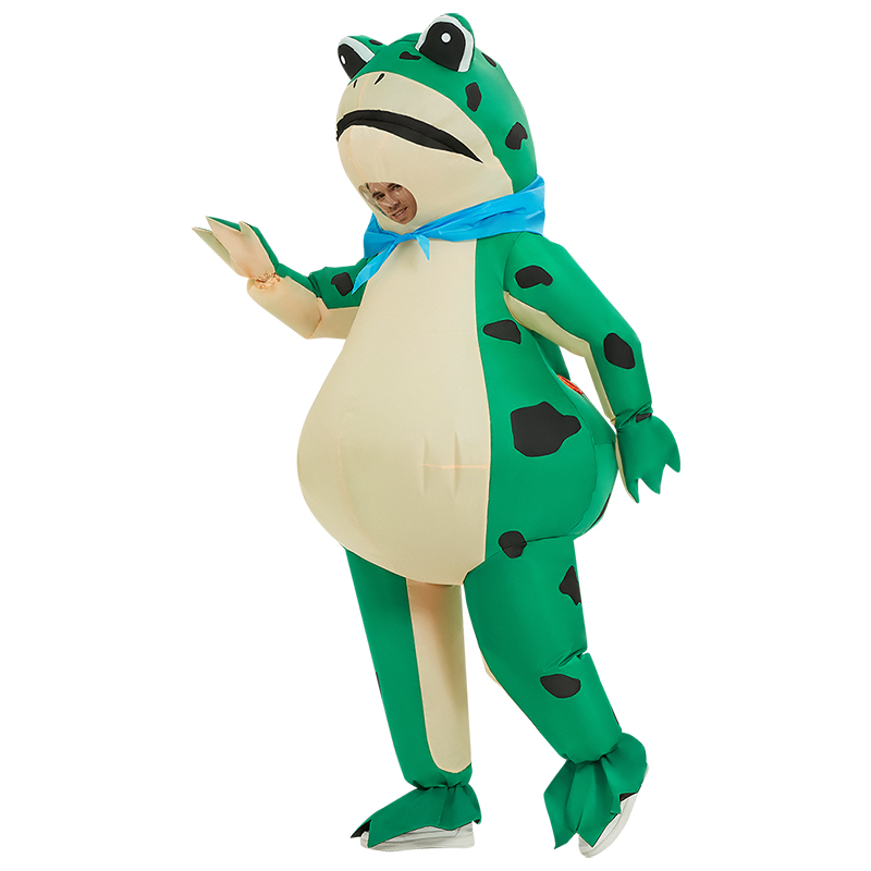 Inflatable Frog Costume Toad Doll Mascot Costume Halloween Frog Mascot ...