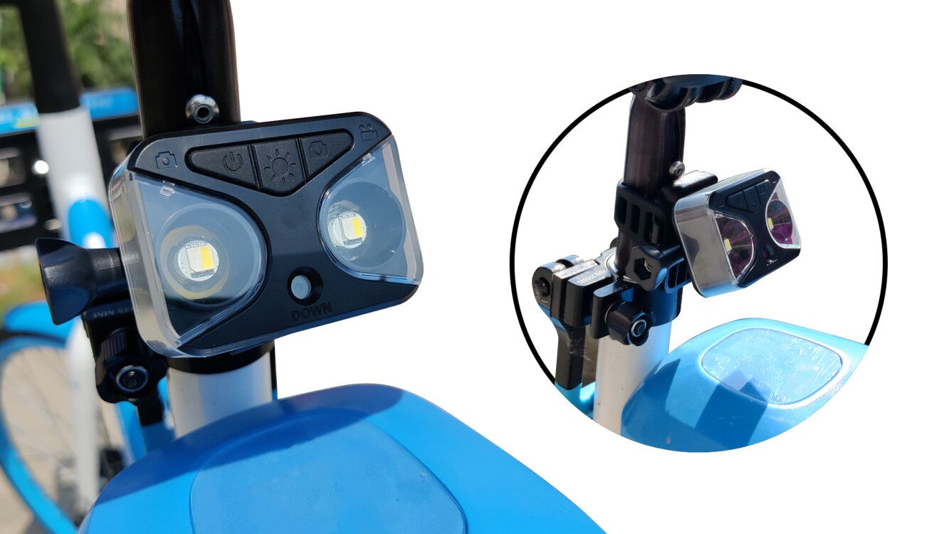 Waterproof 1080P FHD Rear Bike Dashcam with Bright Tail Light 2 Modes ...