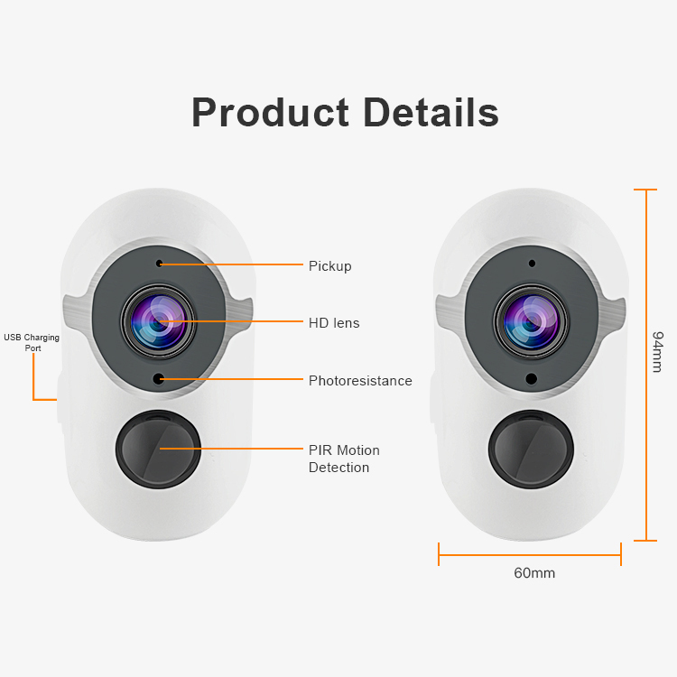 1080p Tuya Solar Powered WIFI Camera 2MP Outdoor IP Security Monitor ...