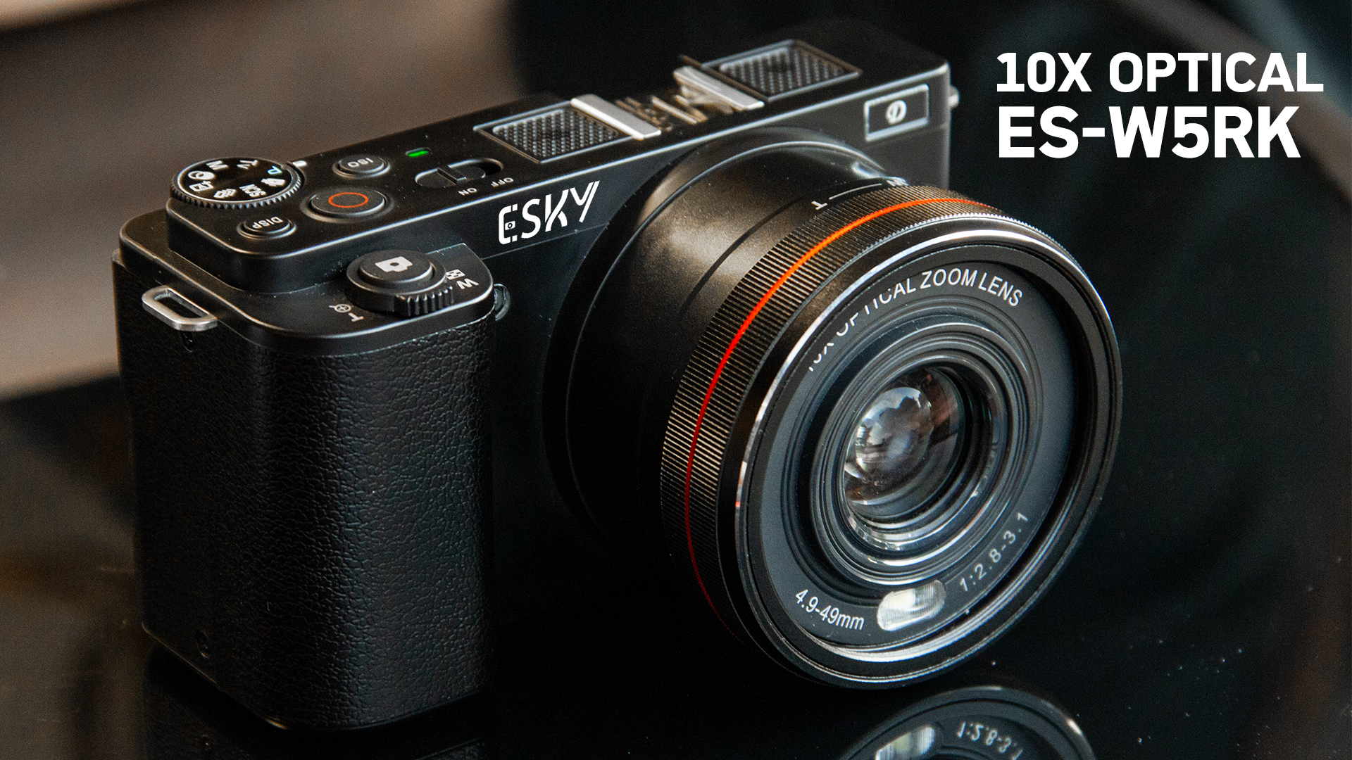 Best OEM 10X Optical Zoom Camera Stepless Focus 5K Vlogging W5RK | E-Sky
