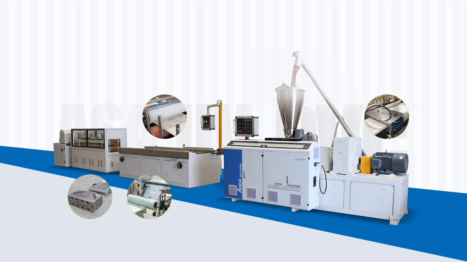 Custom Plastic PVC Extrusion Machine, PVC Extruder Manufacturer | Anda ...