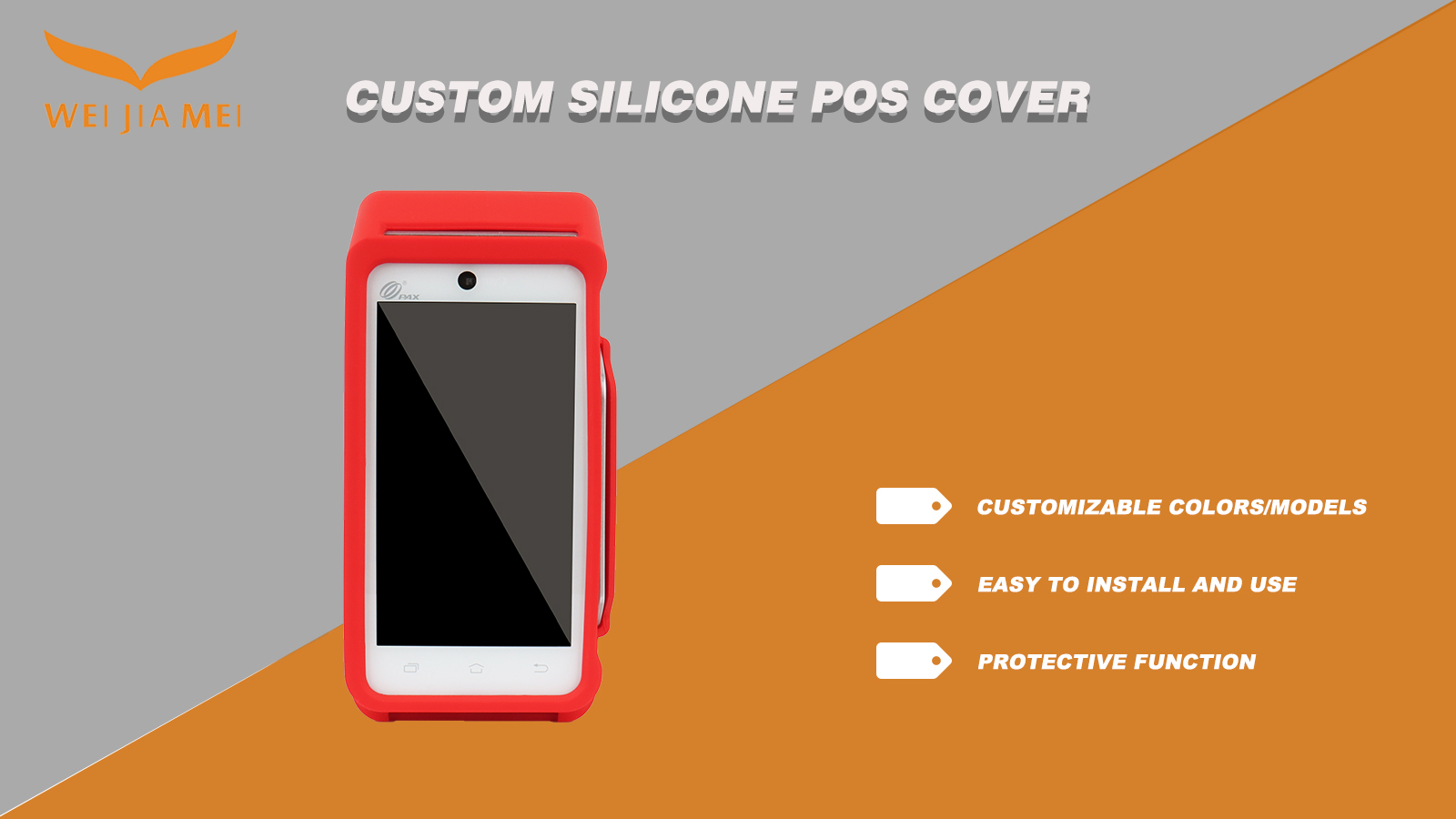 WJM - Color Red A910 Production customized for POS terminal protective ...